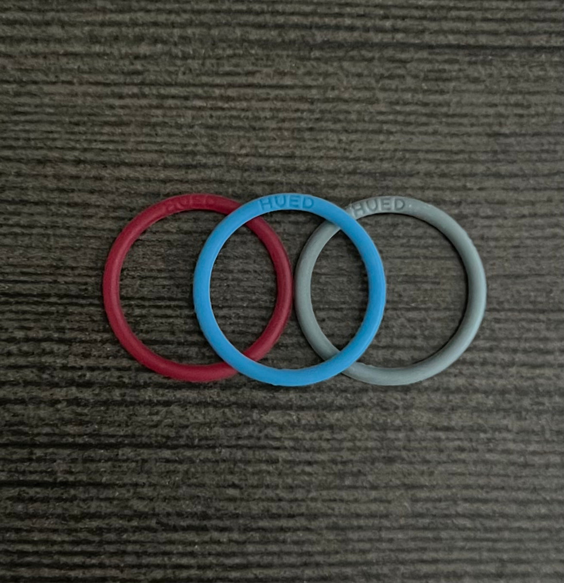 Diabetes Awareness Silicone Stacking Rings by Hued Bracelets
