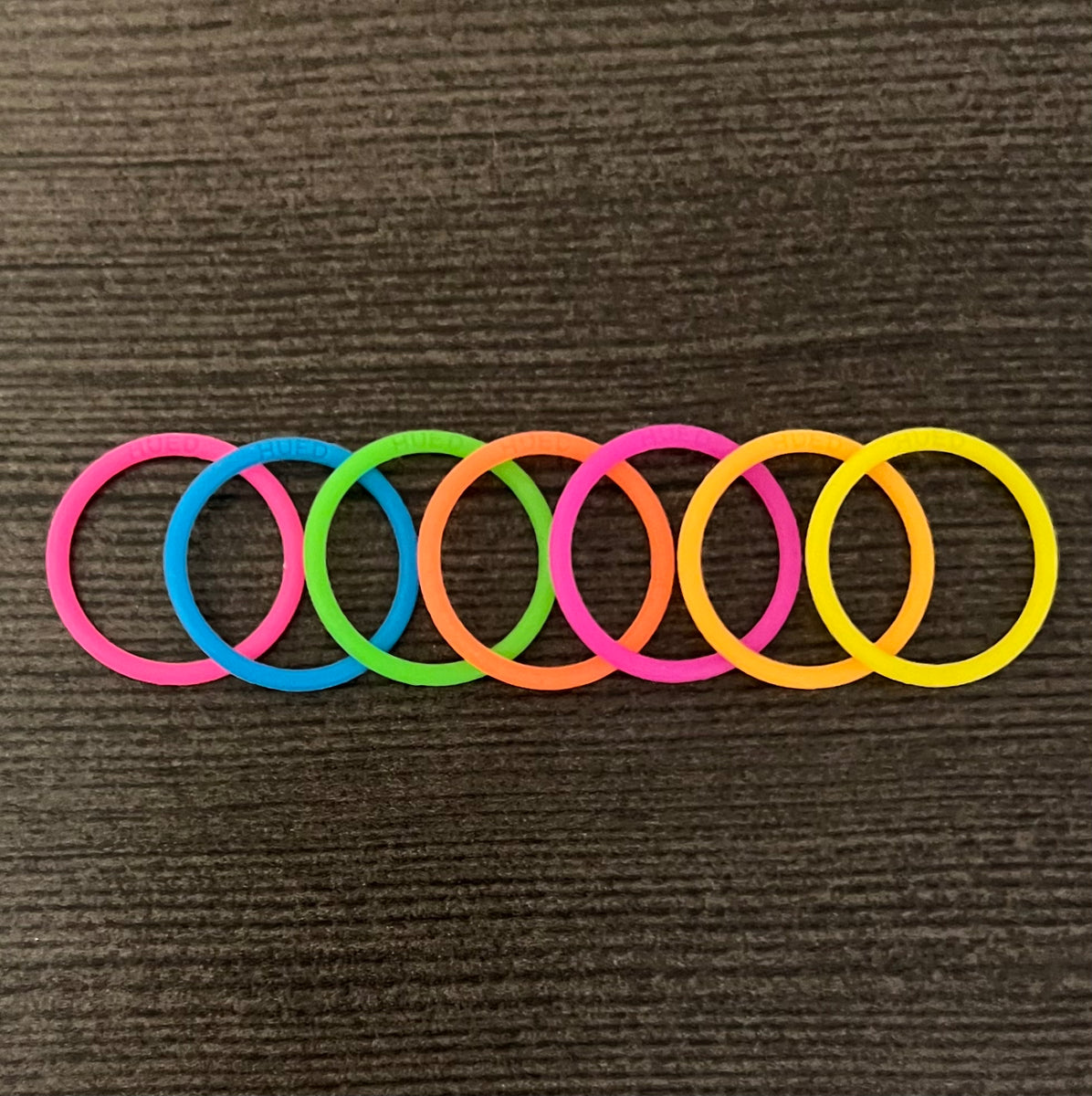 Neon Silicone Stacking Rings by Hued Bracelets