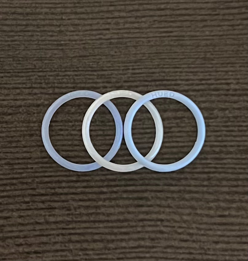 Frozen Silicone Stacking Rings by Hued Bracelets