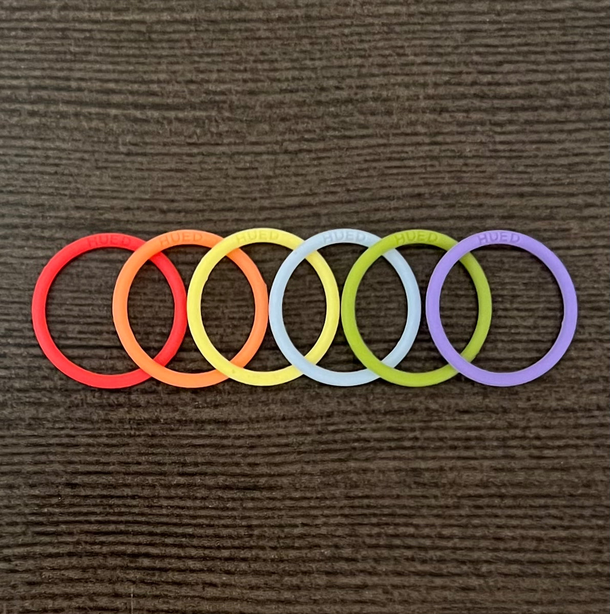 Love In Color Silicone Stacking Rings by Hued Bracelets