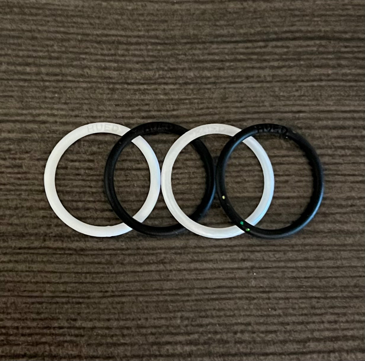 Bipolar Awareness Silicone Stacking Rings by Hued Bracelets