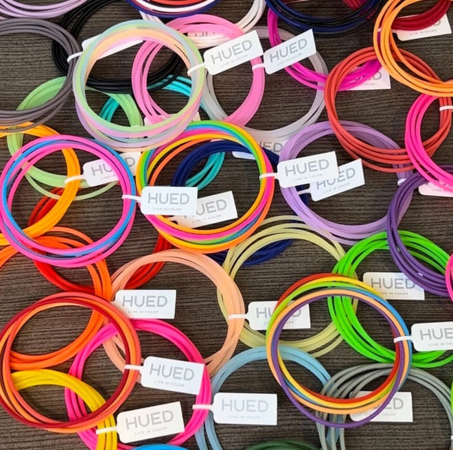 Silicone Jelly Bracelets by Hued Bracelets